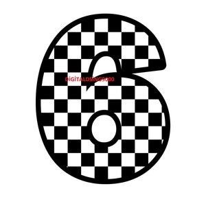 Checkered Numbers 10 Svg 10 Png File,racing Numbers Svg,numbers Svg ...