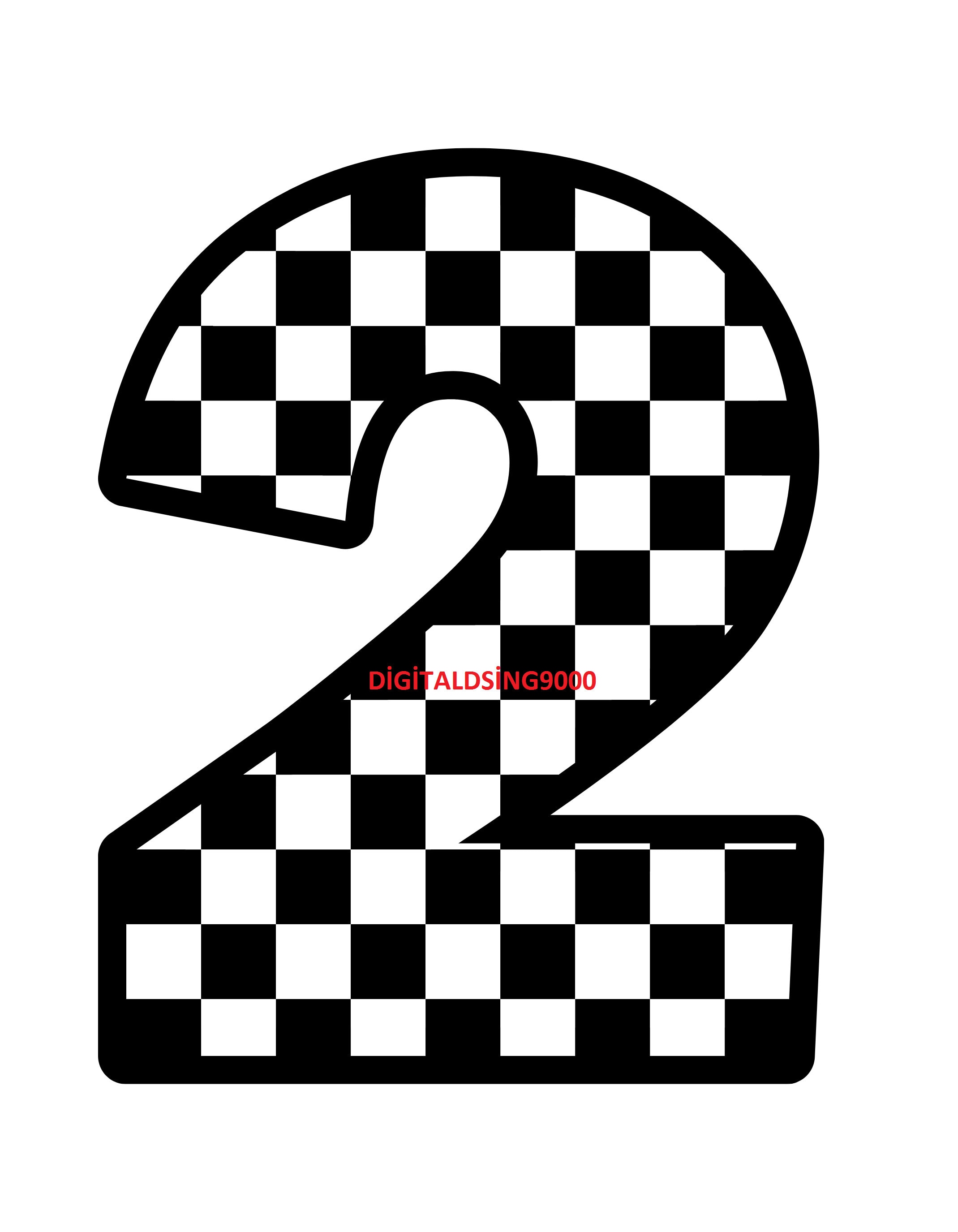 Checkered Numbers 10 Svg 10 Png File,racing Numbers Svg,numbers Svg ...