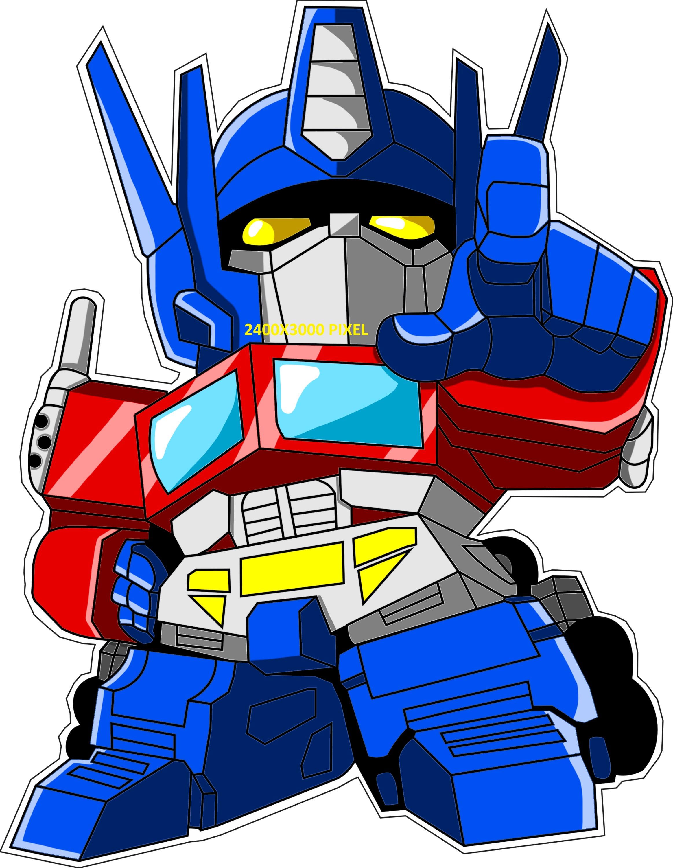 Optimus Prime 8 Png File,robot Cars,retro Optimus,superheroes,kids Room ...