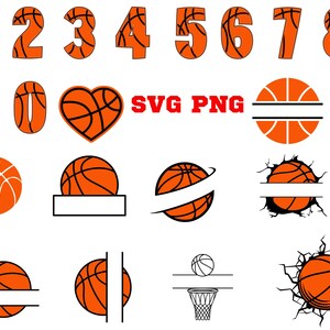Basketball 20 Svg 20 Png Bundle,basketball Team Numbers,team Logo ...