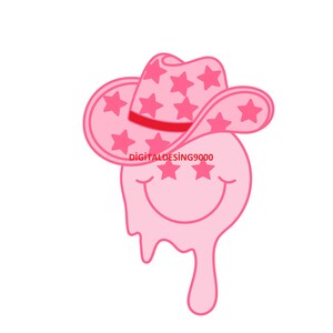 Cowboy 9 Png File Bundle,pink Cowboy Hat,smiley Faces,wild West,skull ...