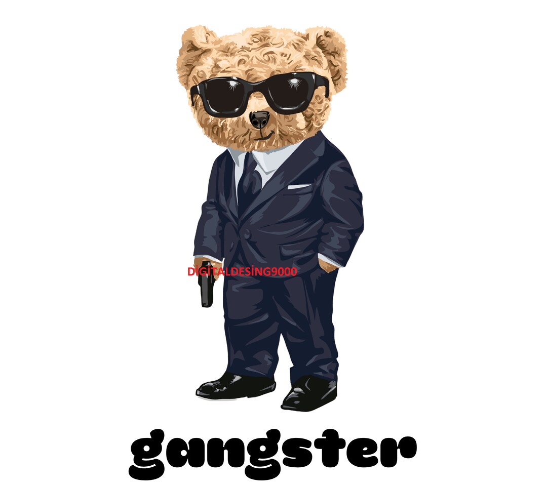 Gangster Teddy Bear, Bear in Suit, Bear With Sunglasses, Teddy Bear ...