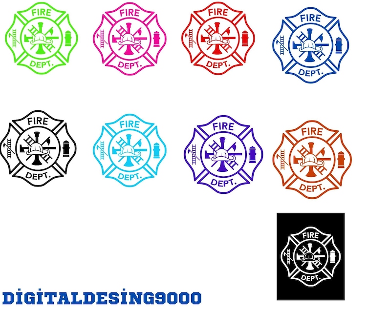 Fire Department 1 SVG 9 Png,fire Dept Png Maltese Cross Png,firefighter ...