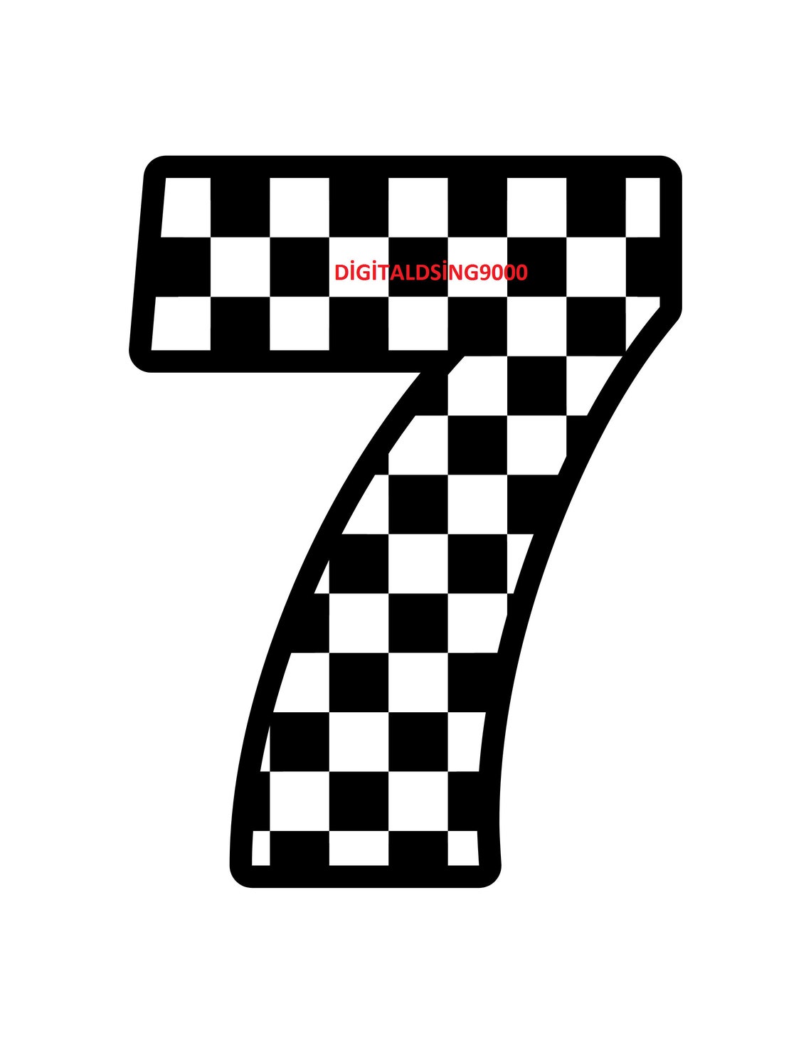 Checkered Numbers 10 Svg 10 Png File,racing Numbers Svg,numbers Svg ...