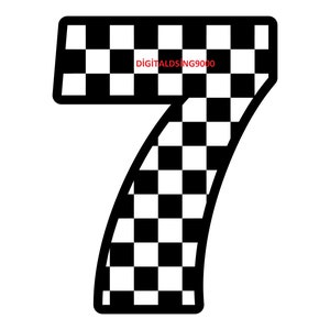 Checkered Numbers 10 Svg 10 Png File,racing Numbers Svg,numbers Svg ...