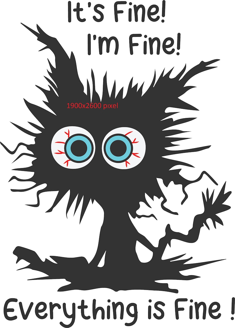 Funny Cat, Surprised Cat, Cute Cat, Digital Download, Scared Cat, Cat ...