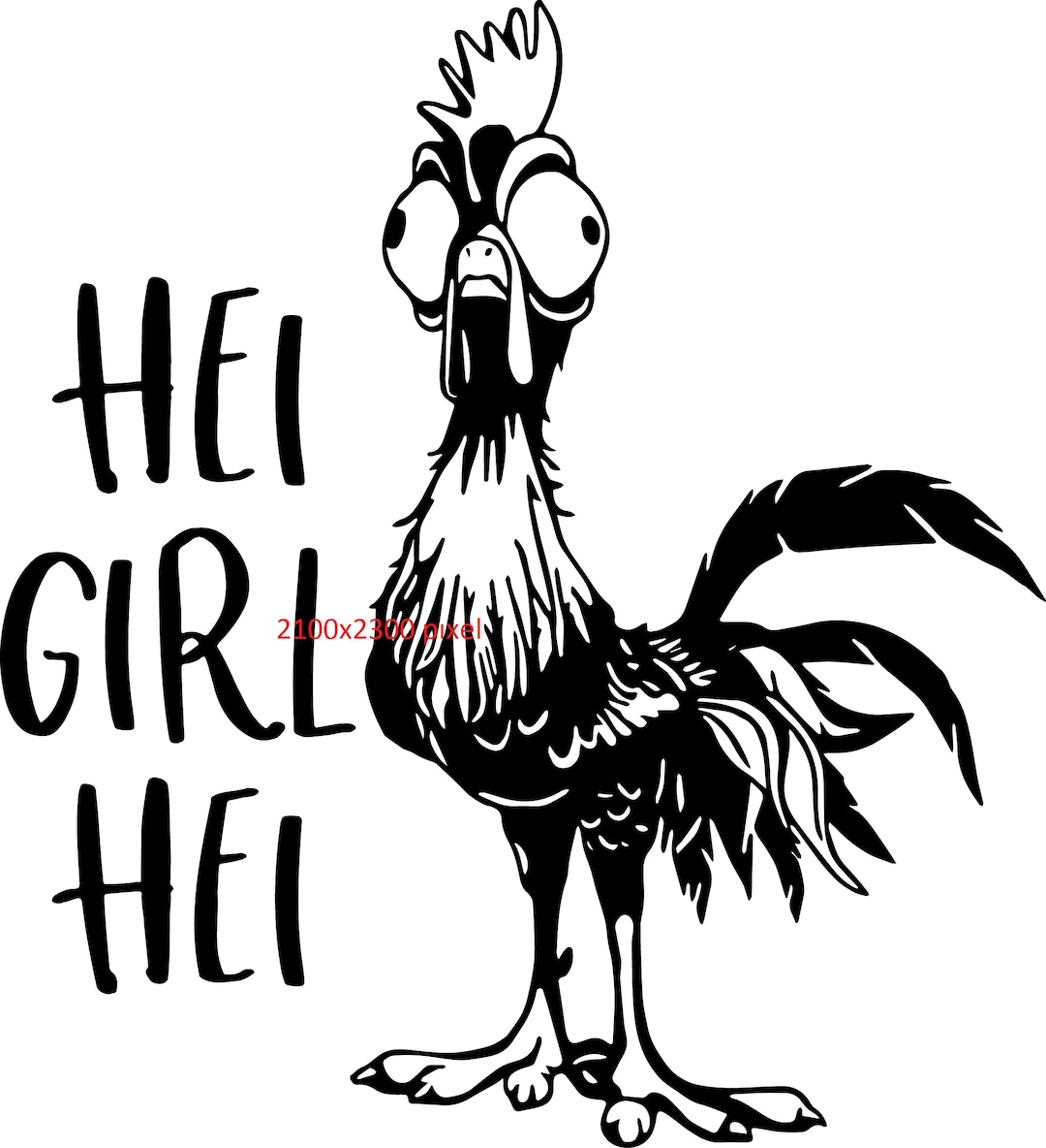 Hei Girl Hei Svg, Png, Hei Hei Svg, Digital Download, Rooster Svg ...