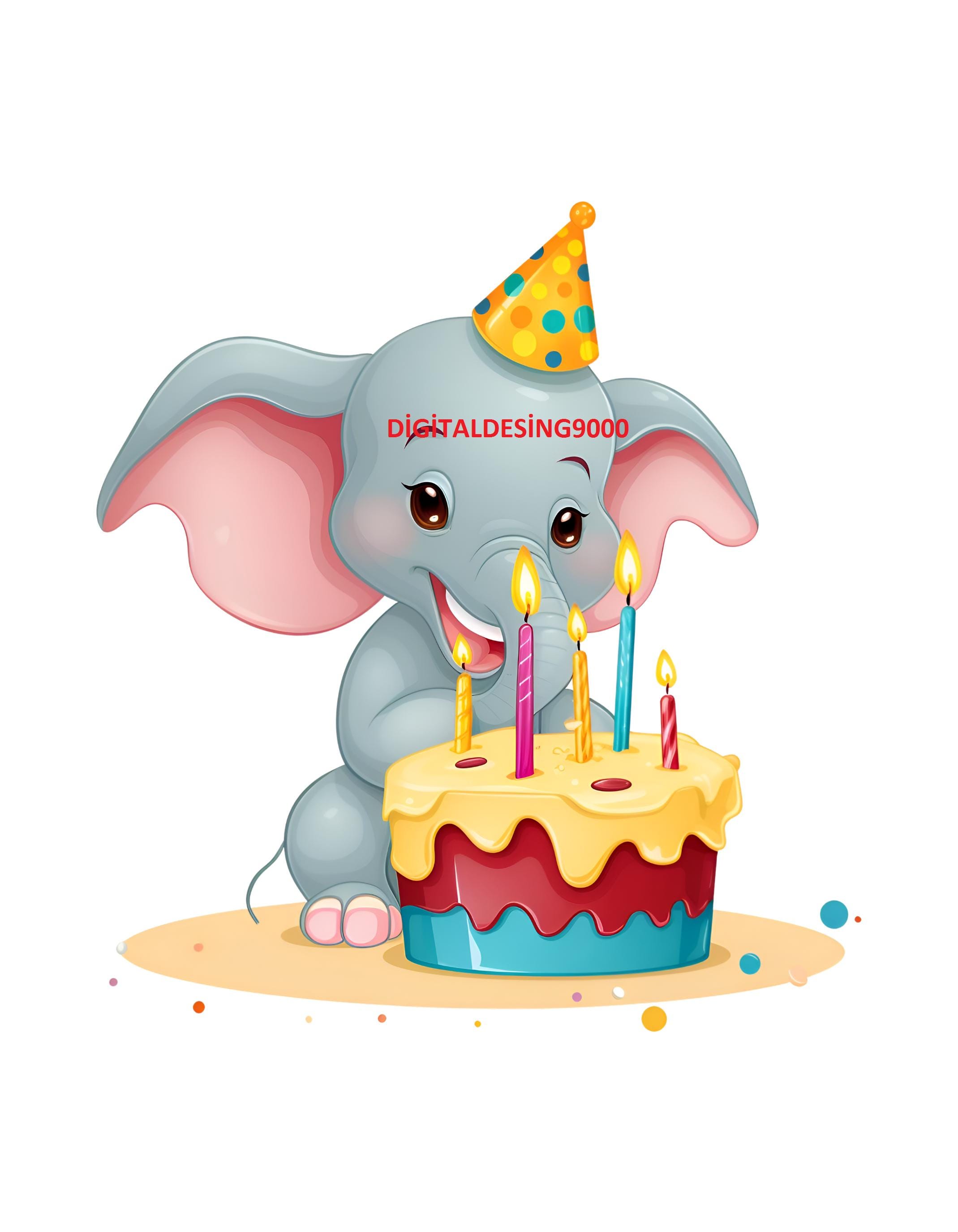 Baby Elephant 10 Png,painter Elephant,colorful Cute Baby Elephants,cool ...