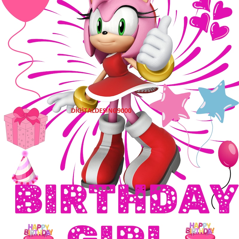 Sonic Digital Cake Image - Etsy