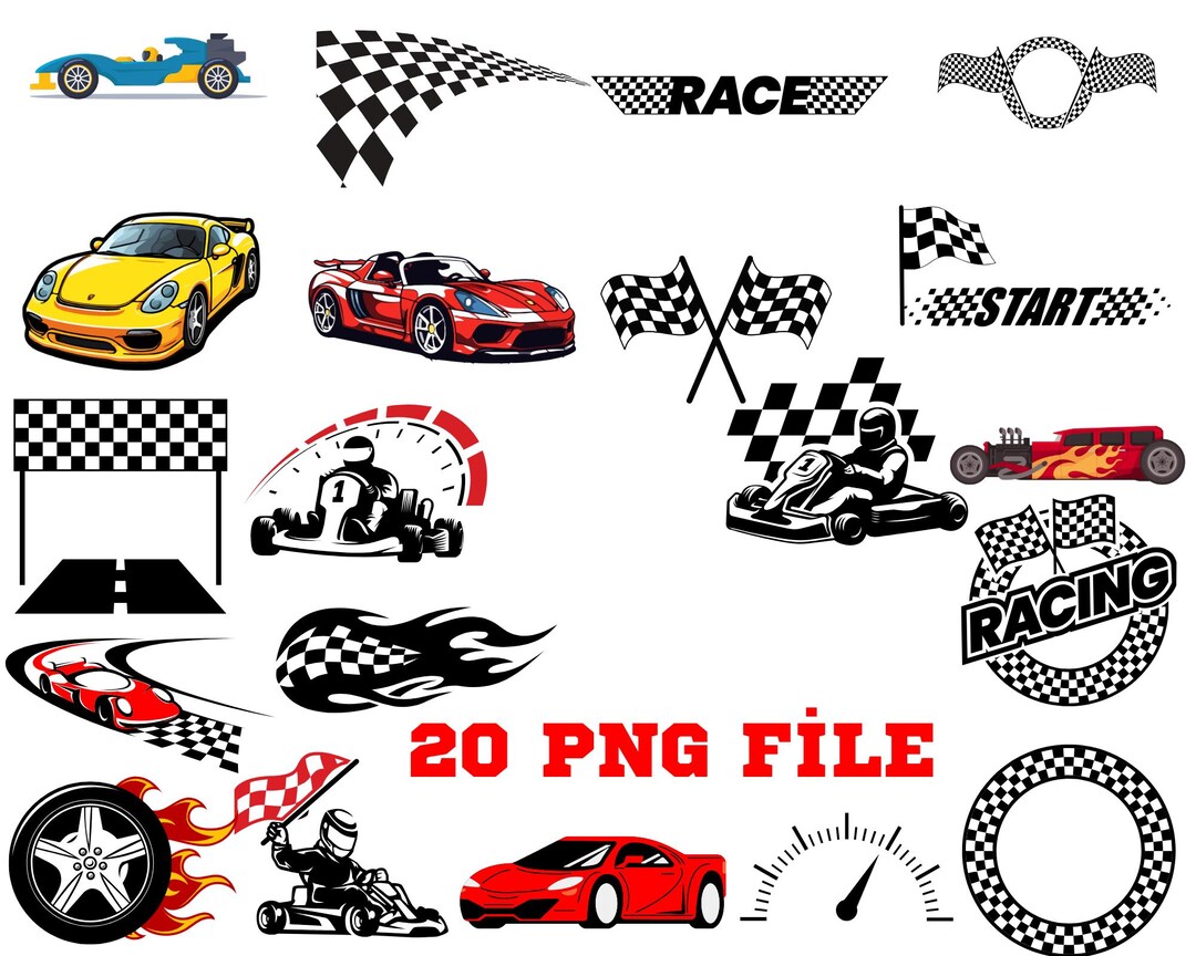 Checkered Racing Shapes,20 Png File,checkered Racing,checkered Finish ...