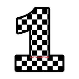 Checkered Numbers 10 Svg 10 Png File,racing Numbers Svg,numbers Svg ...