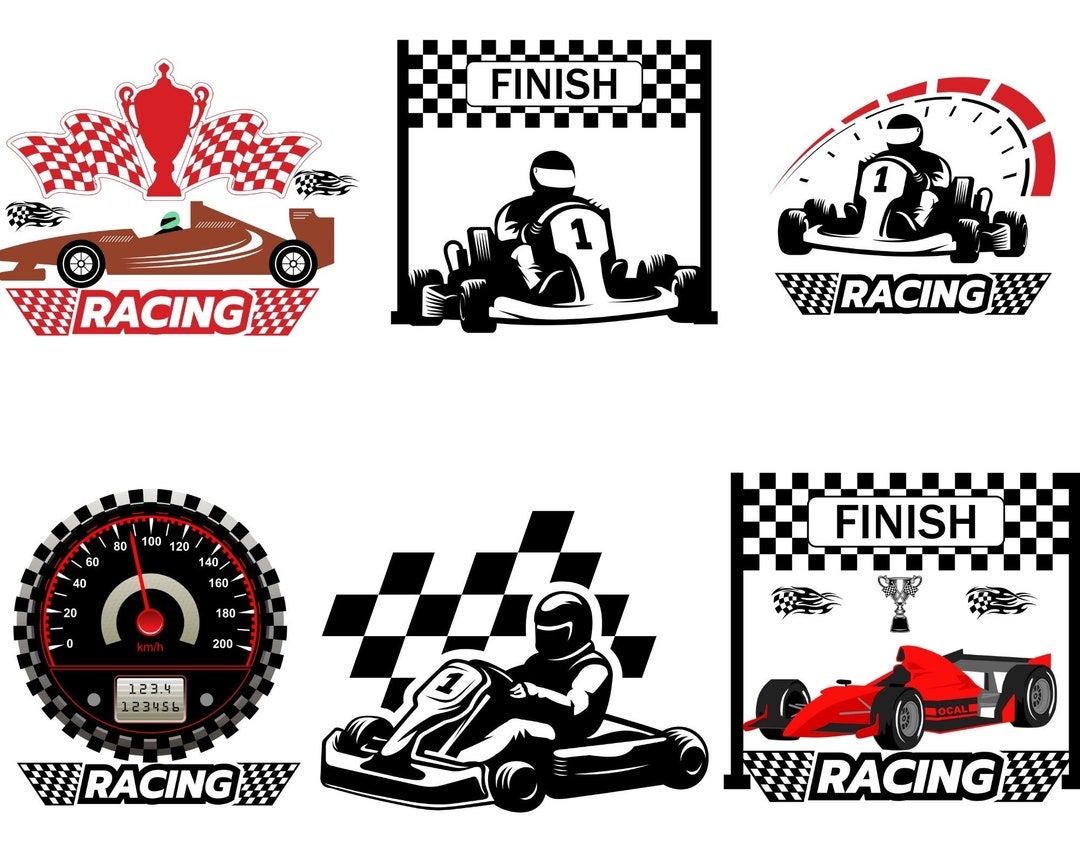 Race Cars 6 Png,checkered Finish Flag,red Race Car,race Car Pilot ...