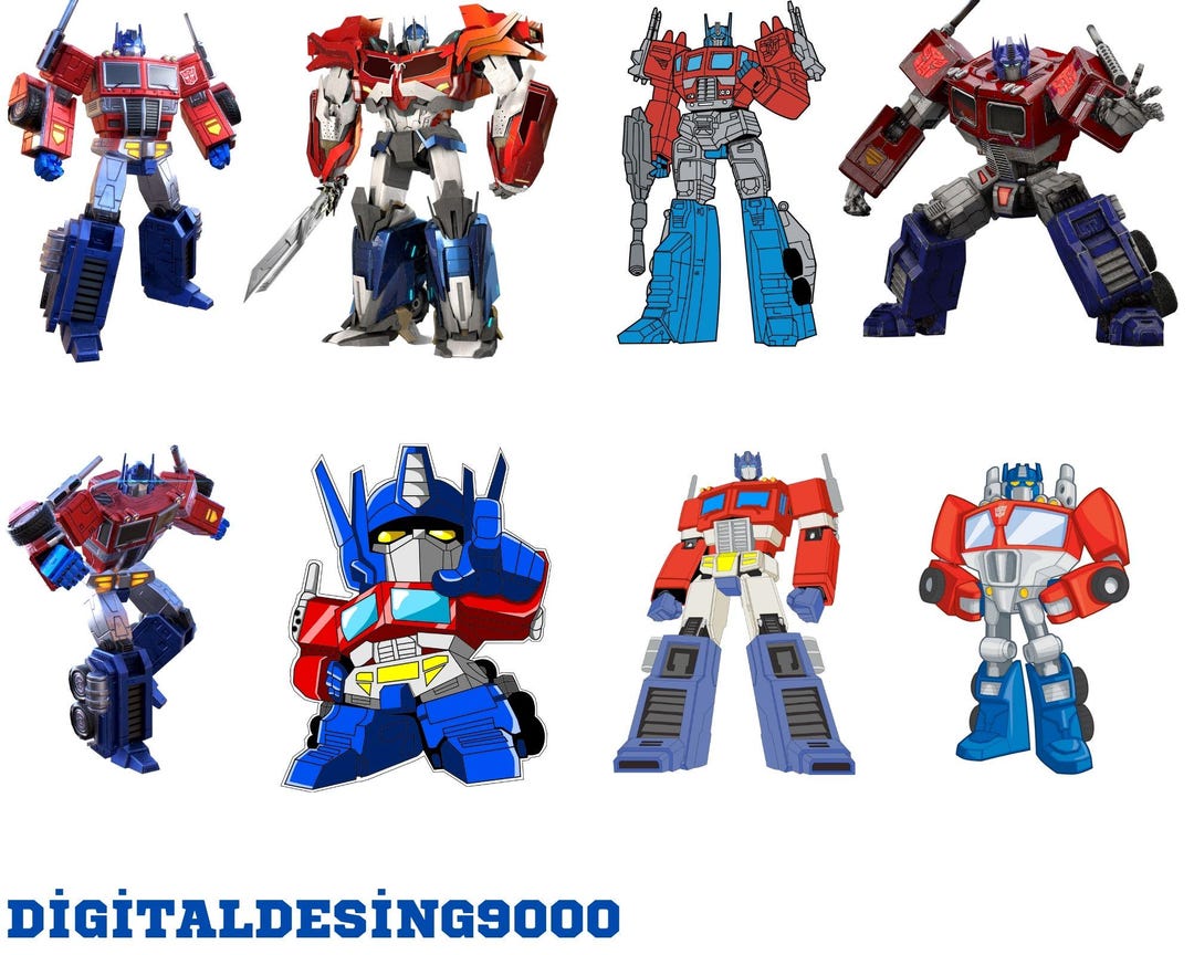 Optimus Prime 8 Png File,robot Cars,retro Optimus,superheroes,kids Room ...