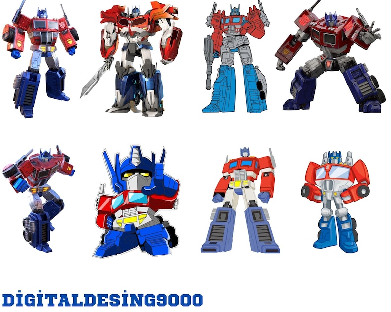 Optimus Prime 8 Png File,robot Cars,retro Optimus,superheroes,kids Room ...