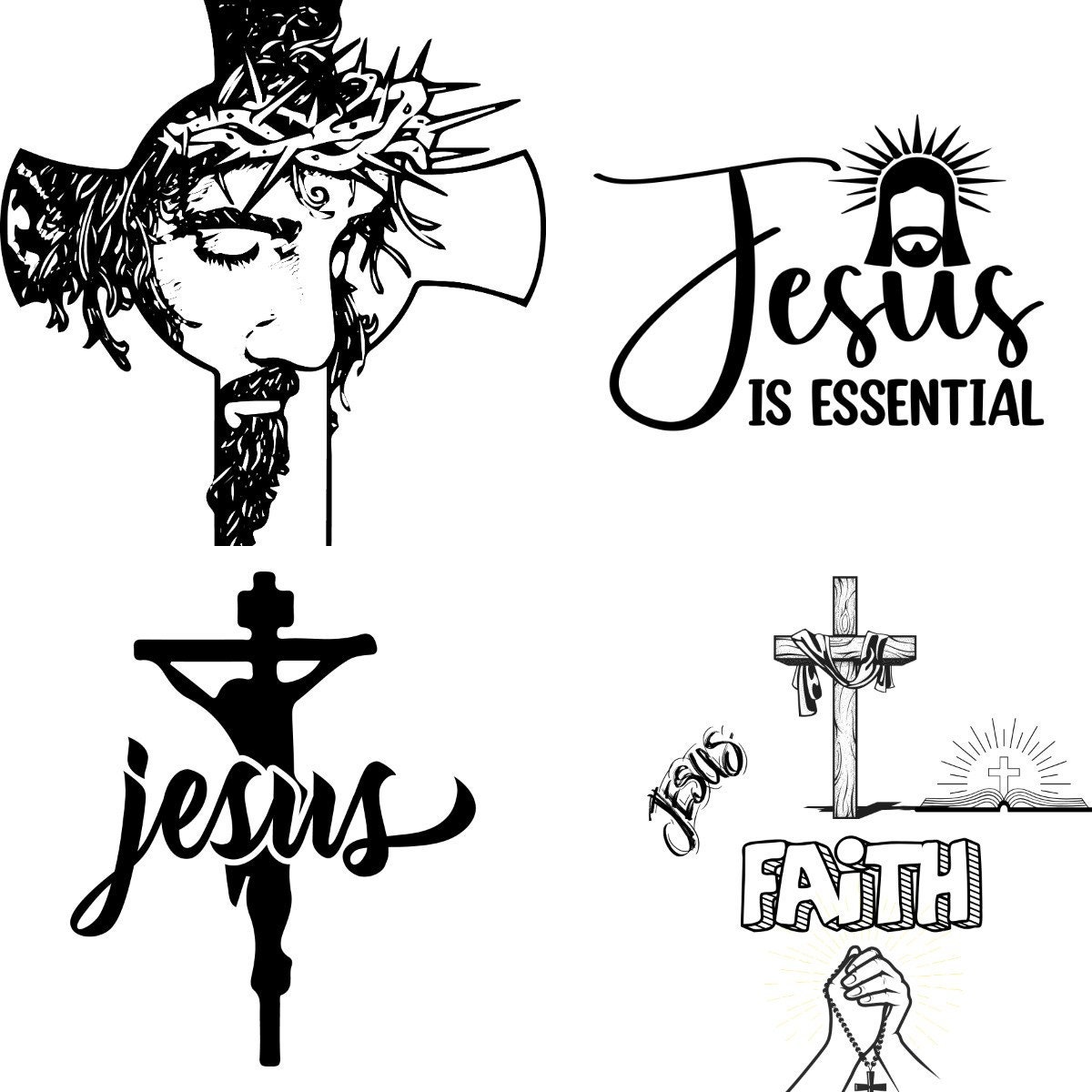 Jesus Png,digital Jesus,4 Png Crown of Thorns Jesus Design,christian ...