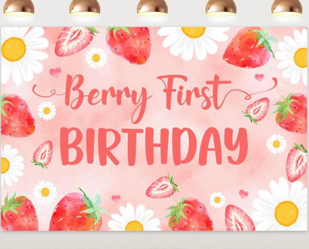 Berry 1st Birthday Theme "party in a Box - Etsy
