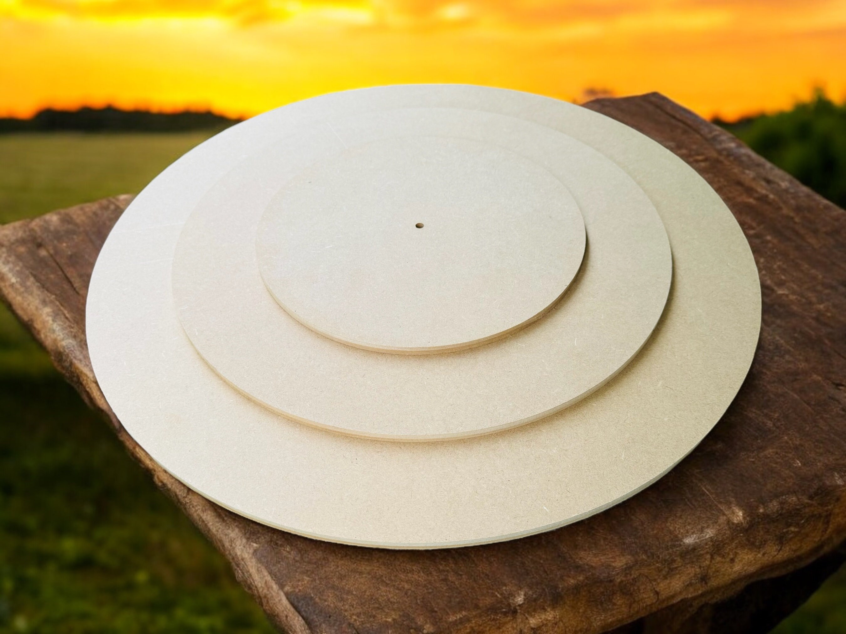 Round MDF Clock Face Blank for Resin & Art High Quality 6-9mm Thick 30 ...