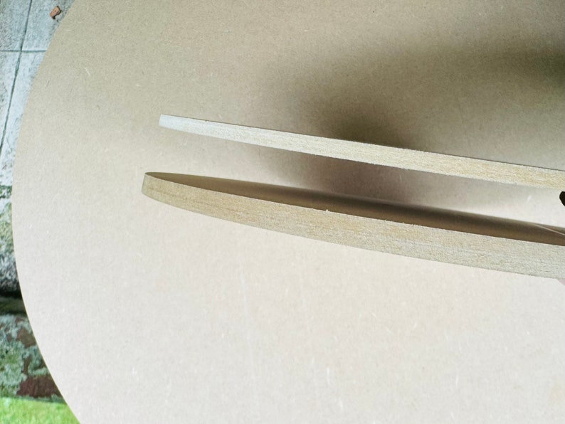 Round MDF Clock Face Blank for Resin & Art High Quality 6-9mm Thick 30 ...