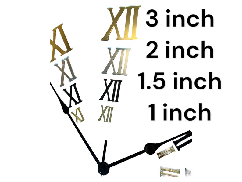 Round MDF Clock Blank Set With Mechanism and Numbers for Resin and Art ...