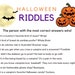 Halloween Game for Kids Printable Party Game Riddle Digital Download ...