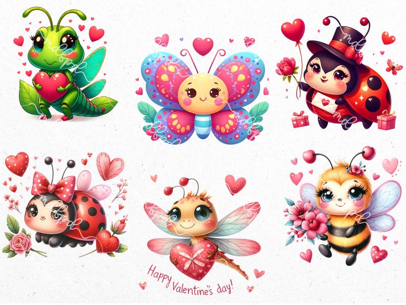 Love Bugs: Valentine Love Bug Clip Art, Valentine Love Bugs Pngs ...