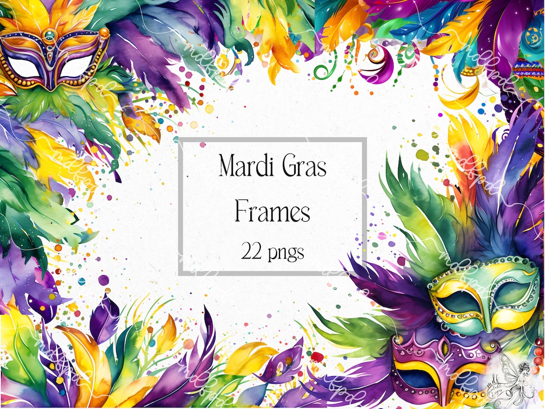 Mardi Gras Frames: Mardi Gras Frames Clip Art, Mardi Gras Frames Pngs ...