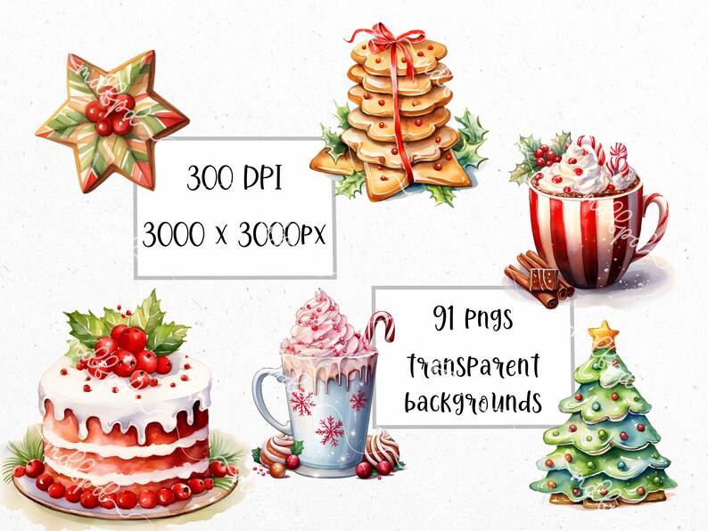 Sweet Christmas: Christmas Sweets Clipart, Christmas Png, Cookies ...