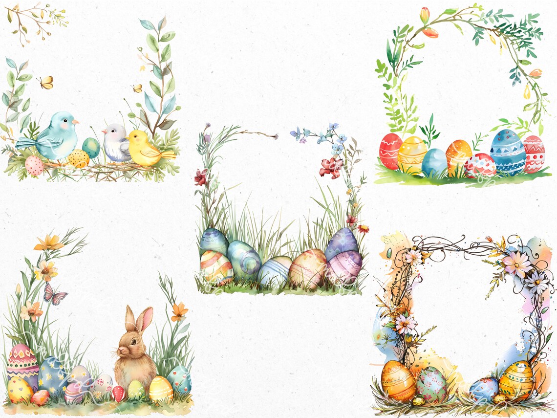 Easter Frames & Borders: Easter Frames and Borders Clip Art, Easter ...
