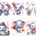 Valentine Jungle Friends: Valentine Themed Jungle Animals Clipart Cute ...