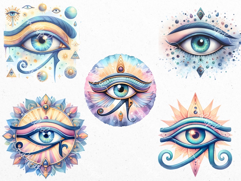 Eye of Horus Clip Art: Egyptian Symbol Pngs (digital Download) - Etsy