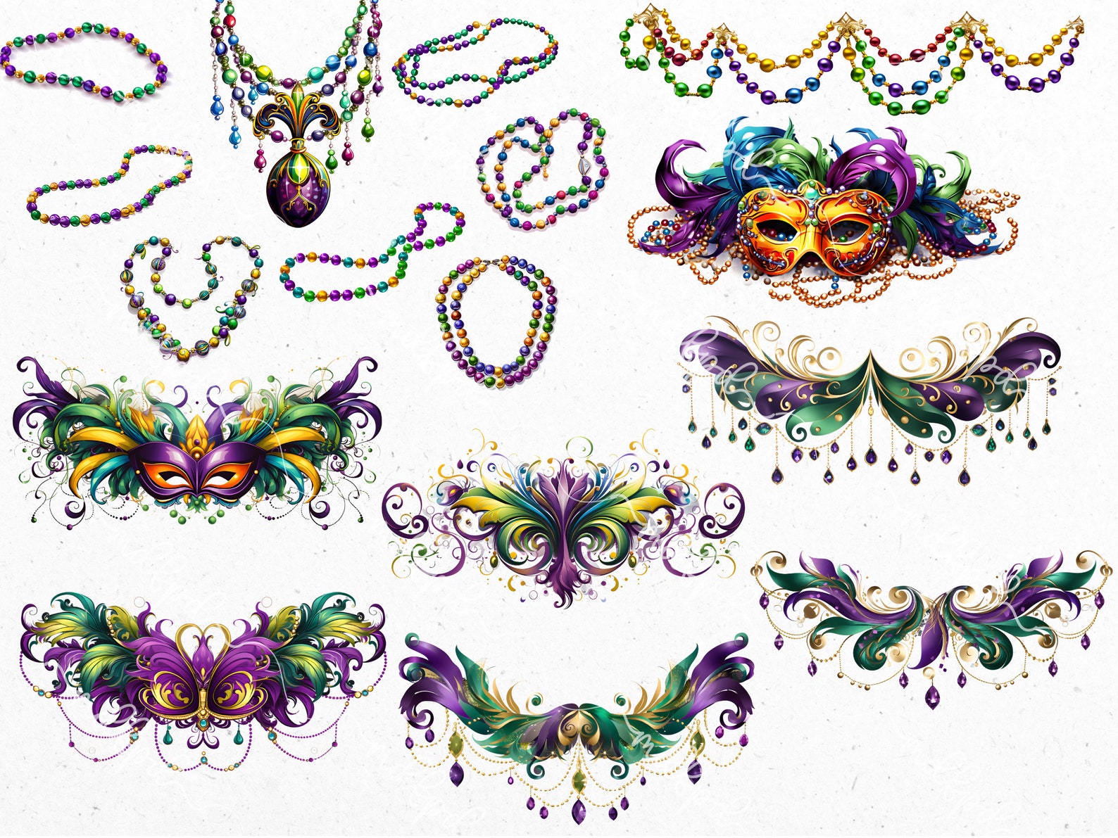 Mardi Gras Bundle: Mardi Gras Images Clip Art, Mardi Gras Images Pngs ...