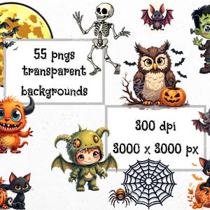 Sweet and Spooky Halloween: Cute Children's Halloween Clip Art, Cute ...