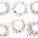 Boho Flower Frames Clipart: Watercolor Floral PNG (digital Download) - Etsy