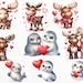 Valentine Arctic Friends: Valentine Arctic Animals Png, Valentine ...