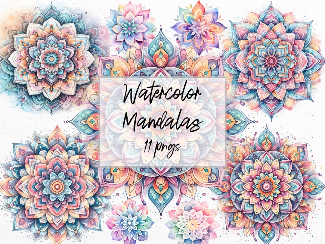 Watercolor Mandalas: Pastel Watercolor Mandala Png Watercolor Mandala ...