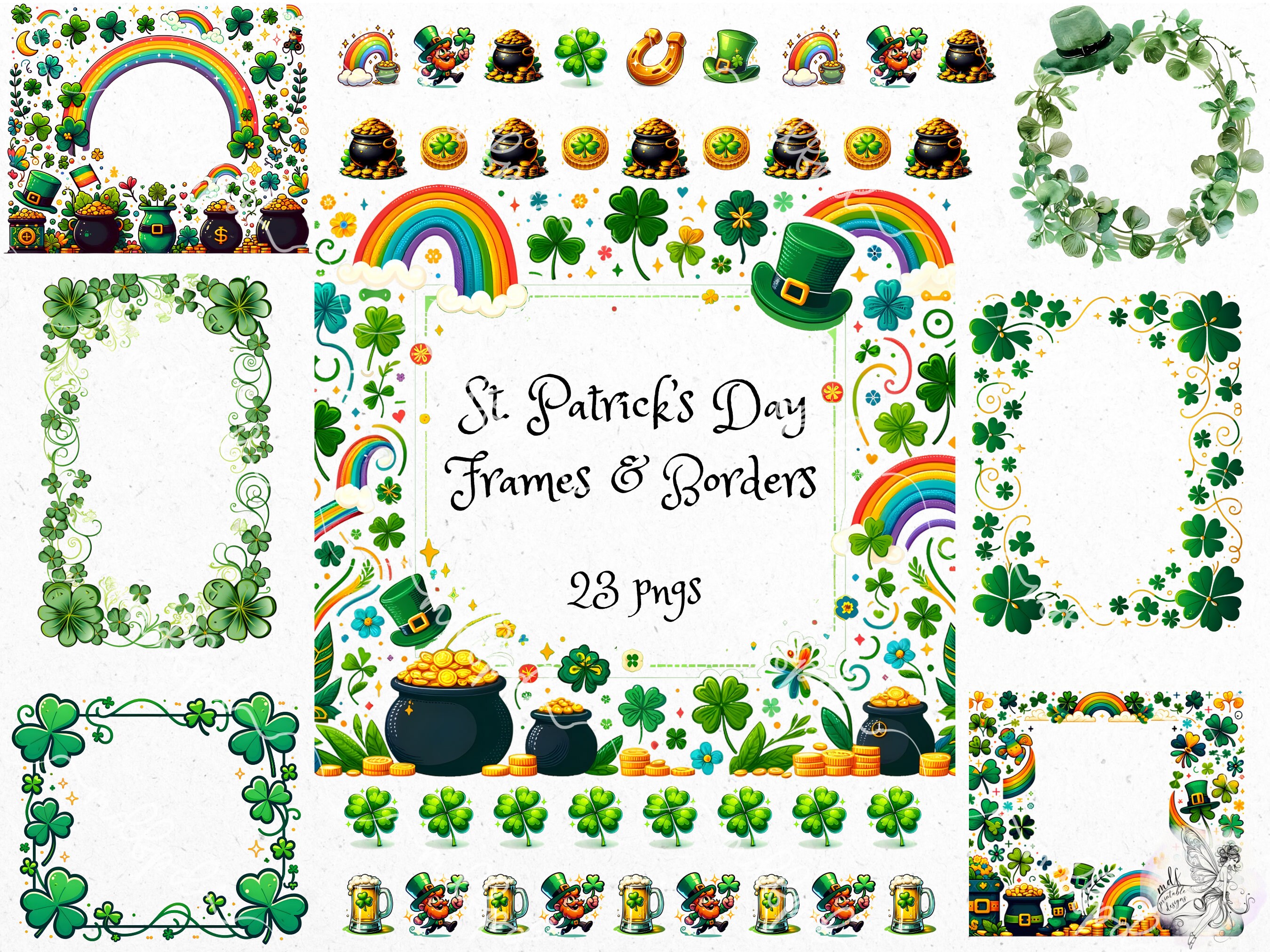 Leprechaun Border Clipart