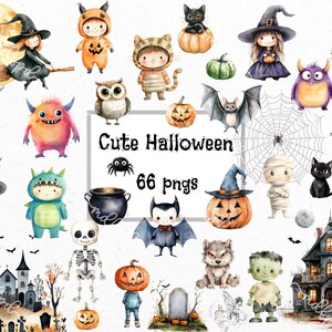 Cute Halloween: Cute Halloween Clip Art, Cute Halloween Graphics, Png ...
