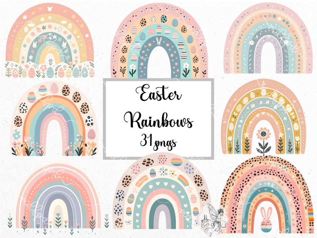 Easter Rainbows: Easter Rainbows Clip Art, Easter Rainbows Pngs ...