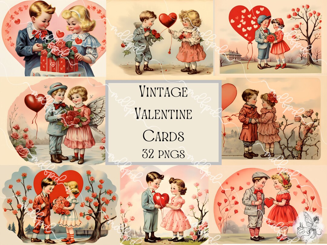 Vintage Valentine Cards: Vintage Valentine Cards Clip Art Vintage ...