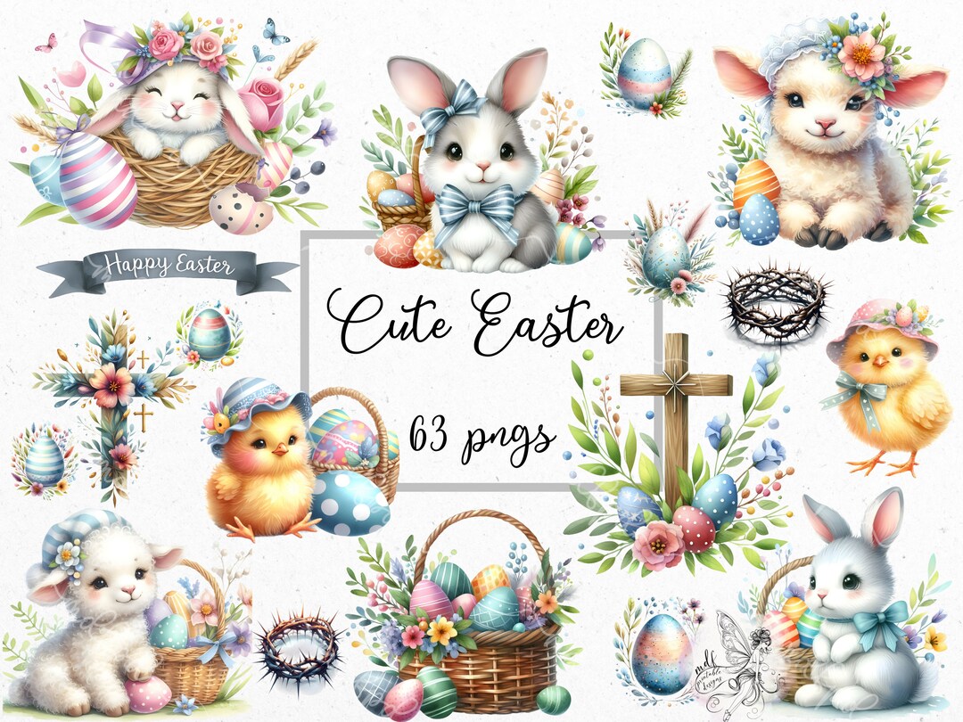 Cute Easter: Cute Easter Pngs, Cute Easter Clip Art, Transparent ...
