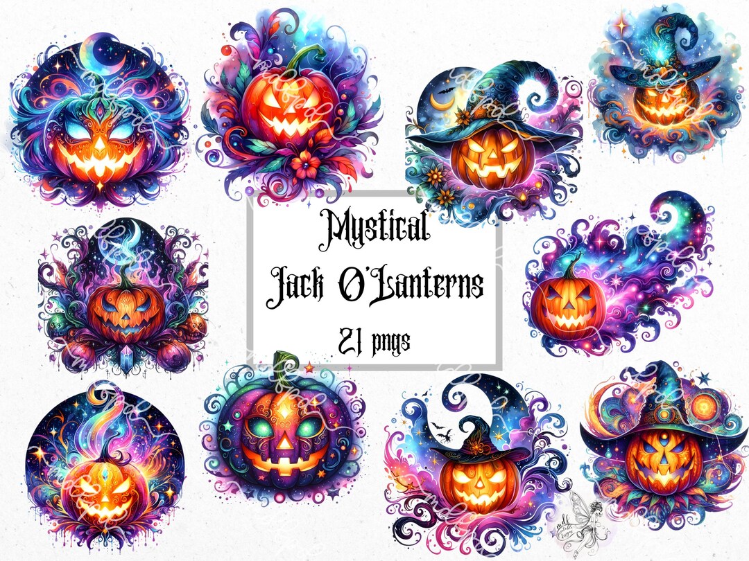 Mystical Jack O' Lanterns: Jack O' Lantern Clip Art, Jack O' Lantern ...