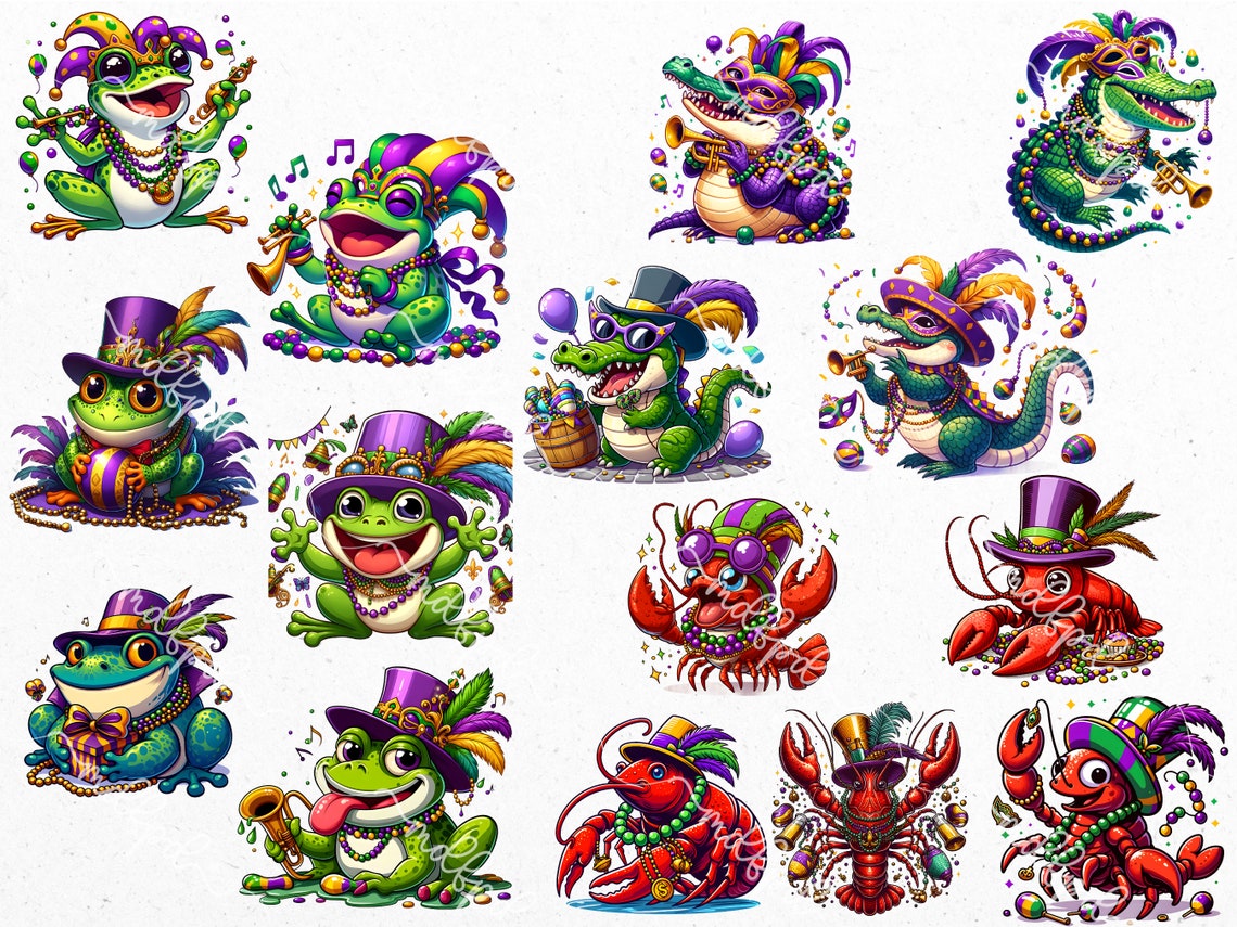 Mardi Gras Bundle: Mardi Gras Images Clip Art, Mardi Gras Images Pngs ...