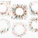 Boho Flower Frames Clipart: Watercolor Floral PNG (digital Download) - Etsy