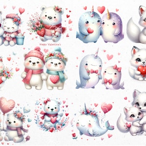 Valentine Arctic Friends: Valentine Arctic Animals Png, Valentine ...