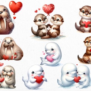 Valentine Arctic Friends: Valentine Arctic Animals Png, Valentine ...