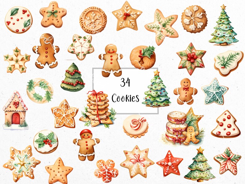 Sweet Christmas: Christmas Sweets Clipart, Christmas Png, Cookies ...