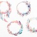 Boho Flower Frames Clipart: Watercolor Floral PNG (digital Download) - Etsy