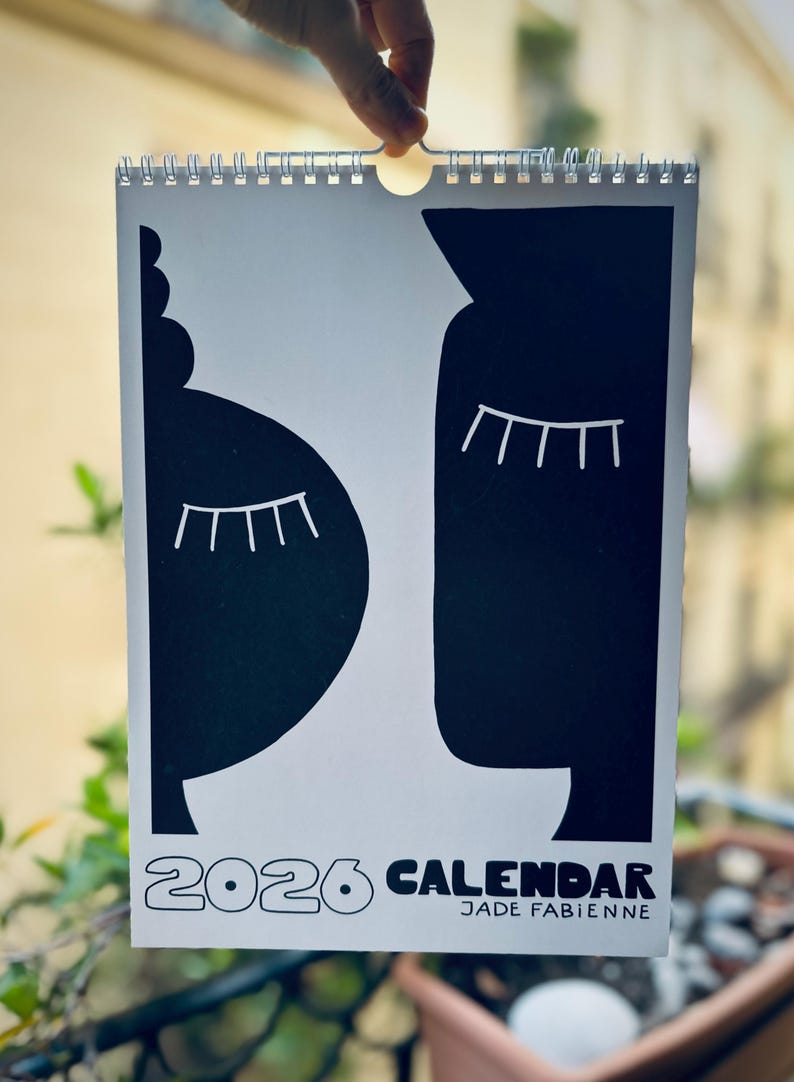 HARMONIE 2026 Calendar (EU and ROTW) - Minimalist Black and White Art ...