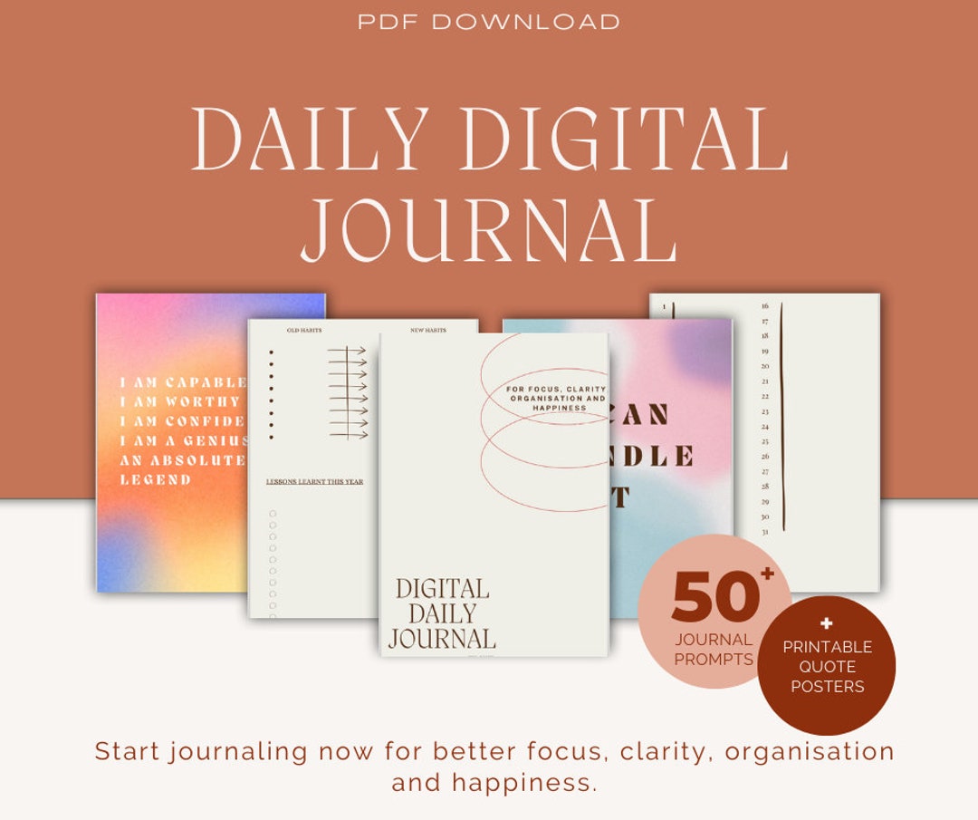Daily Digital Journal / Goodnotes Journal / Daily Planner - Etsy