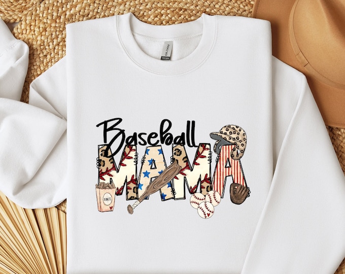 Personalized Baseball Mom Sweatshirt With Kids Names, Baseball Hoodie ...